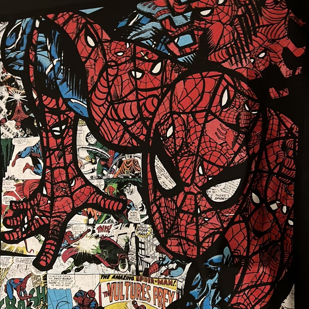 Mens Vintage Collectible Marvel Spider-Man Graphic Te… - Gem